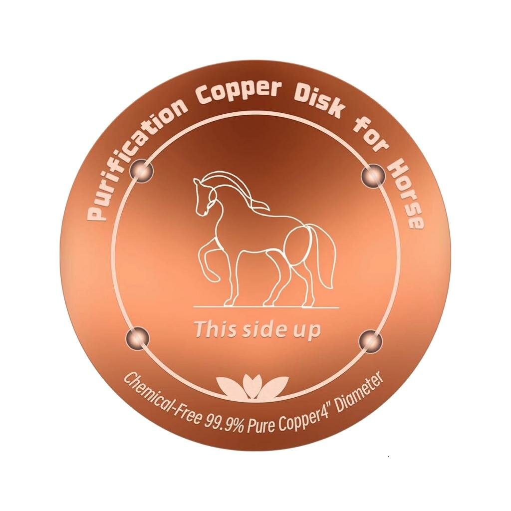 Медный диск для очистки воды в птичьем купальне, лошадь