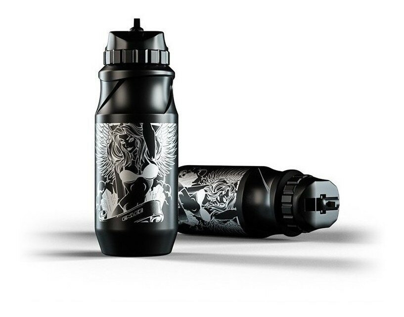 Велобутылка Enlee RR-20 Girl Blk 0,6 л, черная
