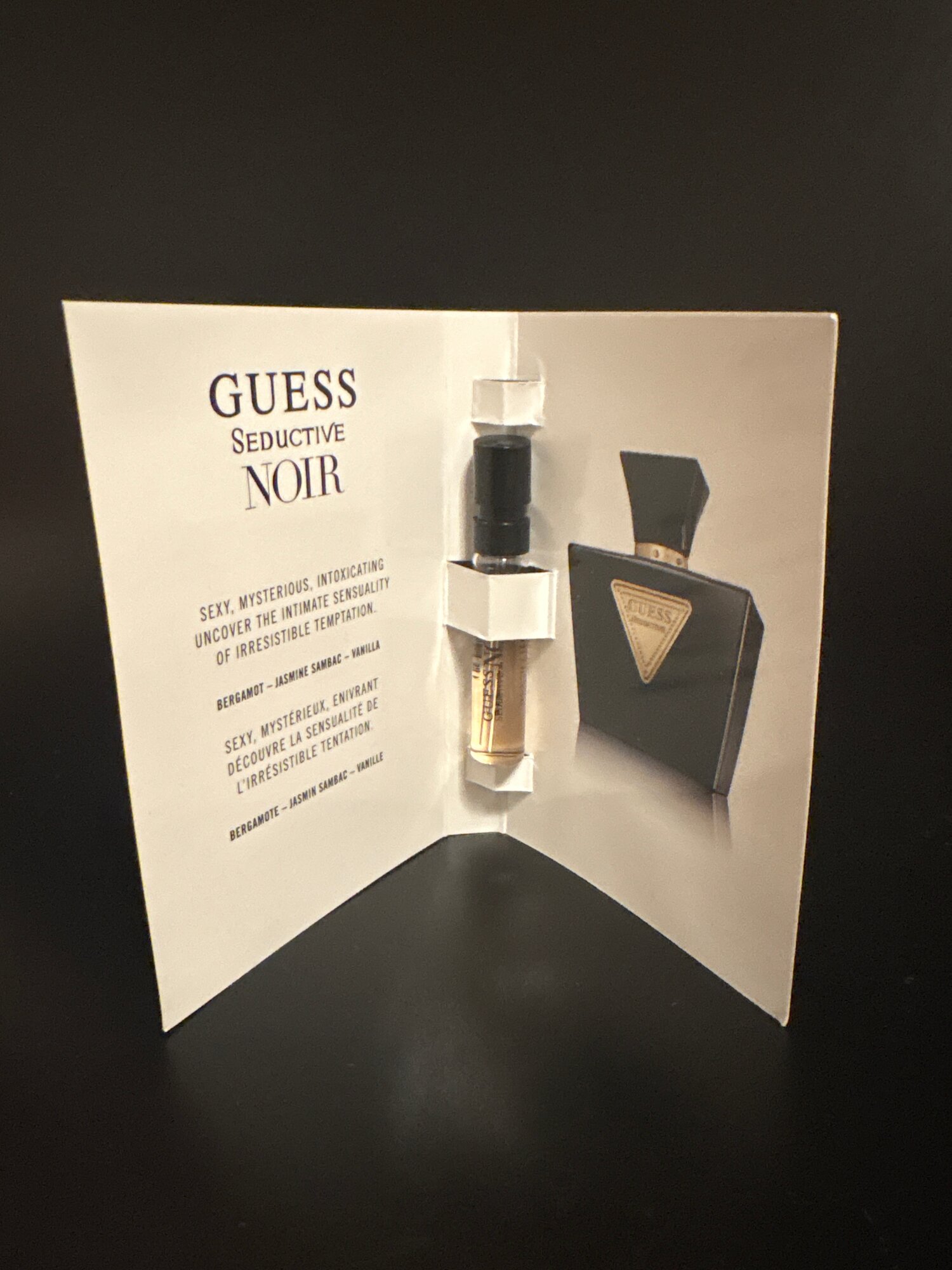 Guess Seductive Noir женская туалетная вода, 2 мл пробник Vials