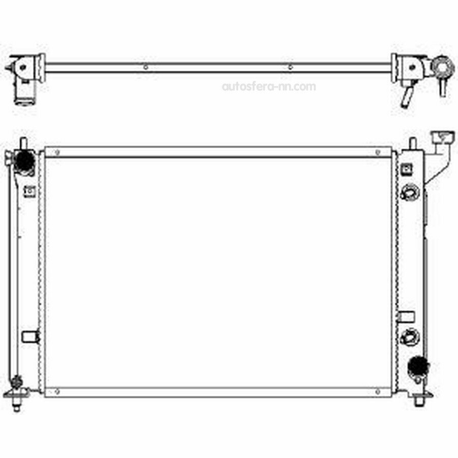 SAKURA 34611051 Радиатор охлаждения двигателя TOYOTA WISH (_E1_)