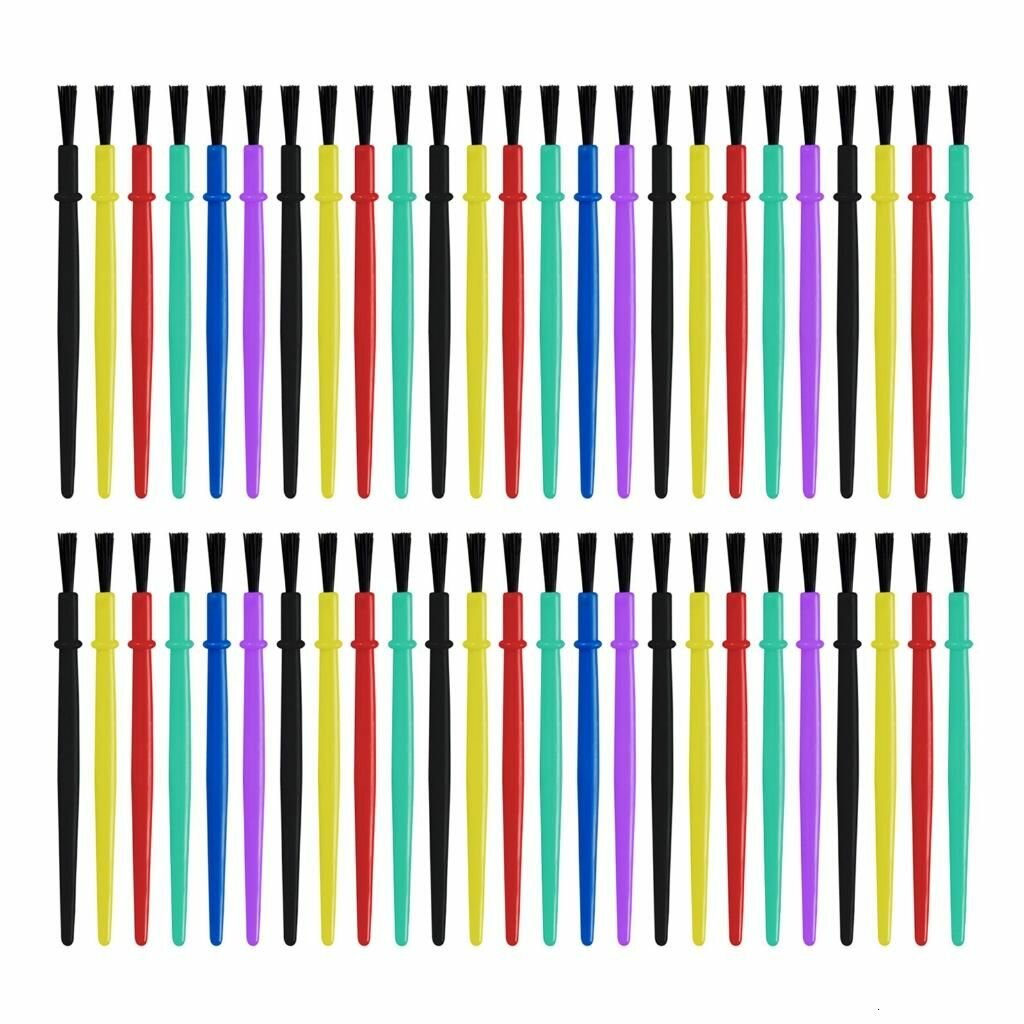 50 шт. Маленькие художественные кисти для акварели, - 8 см сочетание цветов