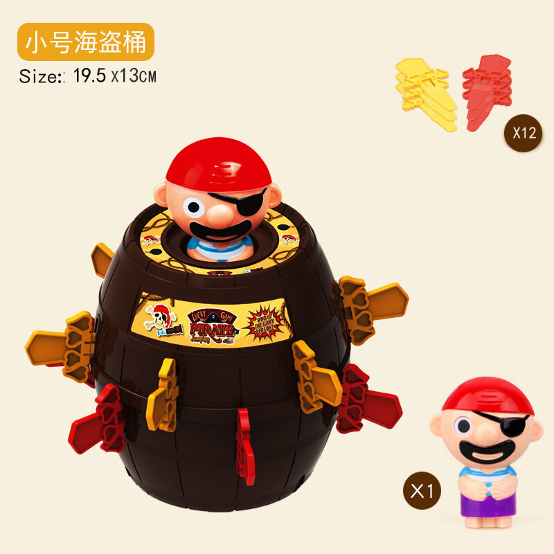 Негабаритный творческий трюк пиратского ведра Дядя Родитель-ребенок вечеринка Настольная игра Пиратская бочка с мечом