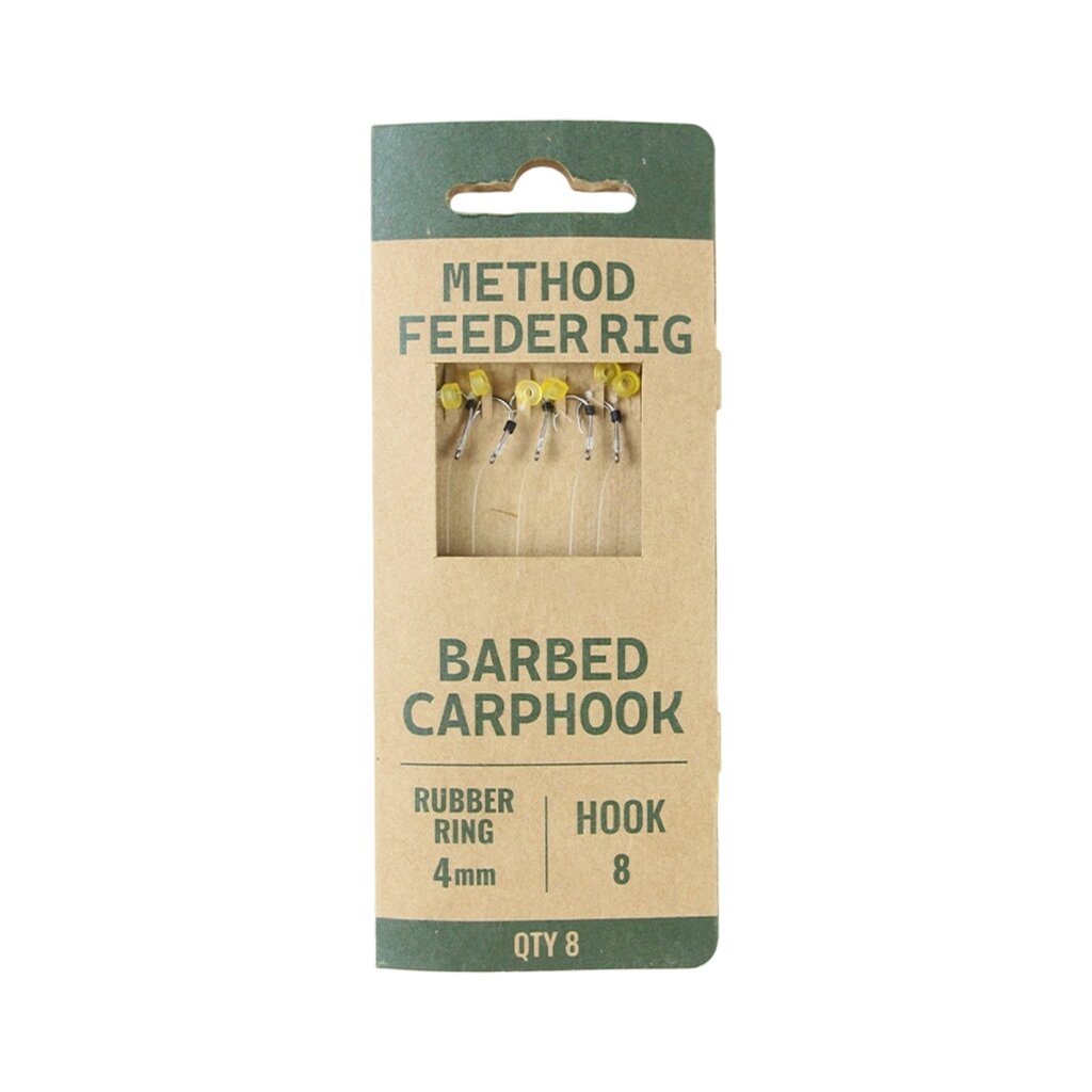 8шт Рыболовные Снасти Методом Колючего Крючка Фидерные Снасти для Озерной Речной Рыбалки