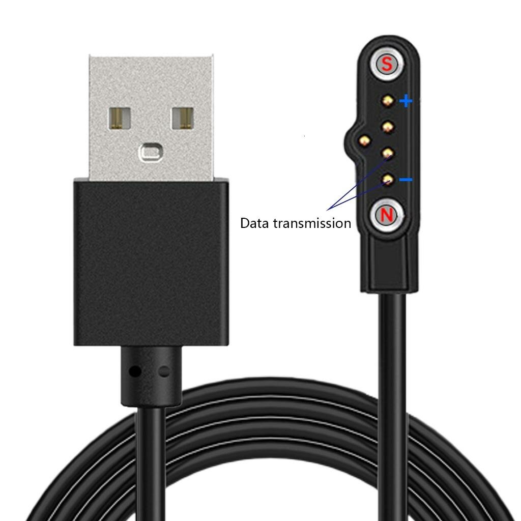 Магнитный кабель для зарядки часов, 5 штифтов 7,62 мм x14.3мм - вперед