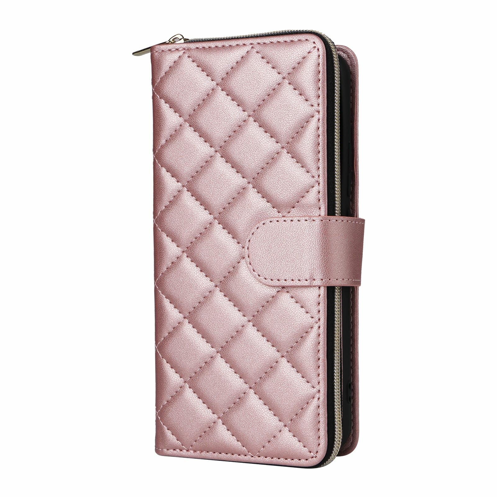 Чехол для Samsung S22+ книжка стёганая Pink Sand — надёжная защита смартфона