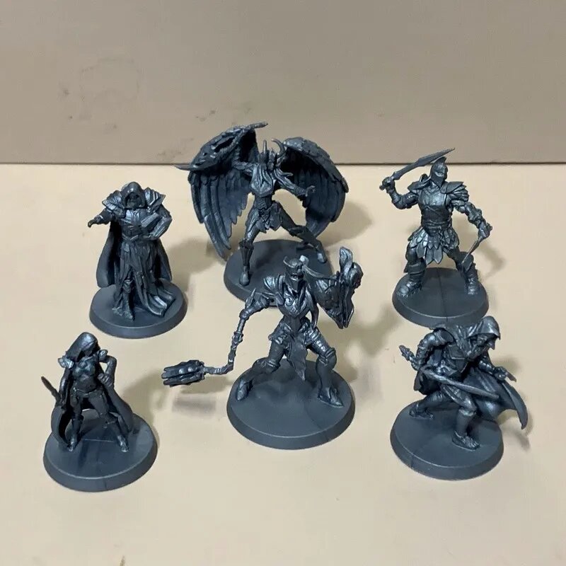 Lot Master Enemy Heroes Nemesis Allies Beast Миниатюры Серый, 6PCS Allies