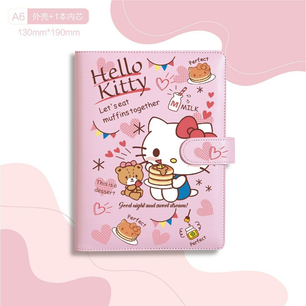 Блокнот Sanrio Kuromi Cinnamoroll, мультяшный, милый дневник для девочек, высококачественный стиль Ins, Pochacco