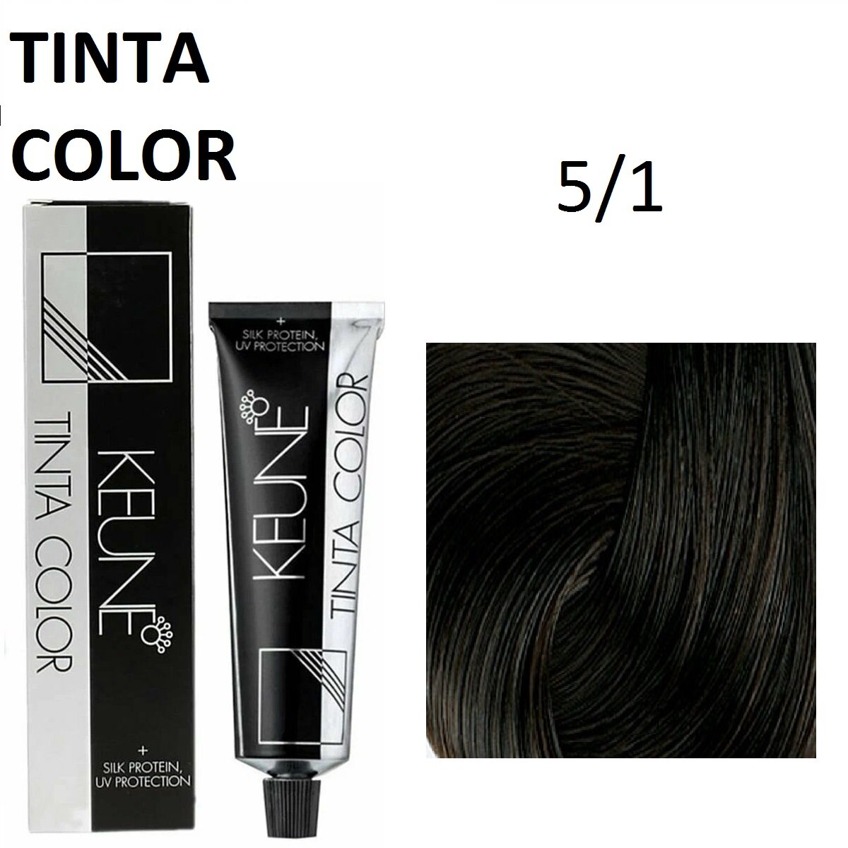 Keune Tinta Color 5.1 стойкая краска для волос, Светлый Пепельный Шатен 60 мл