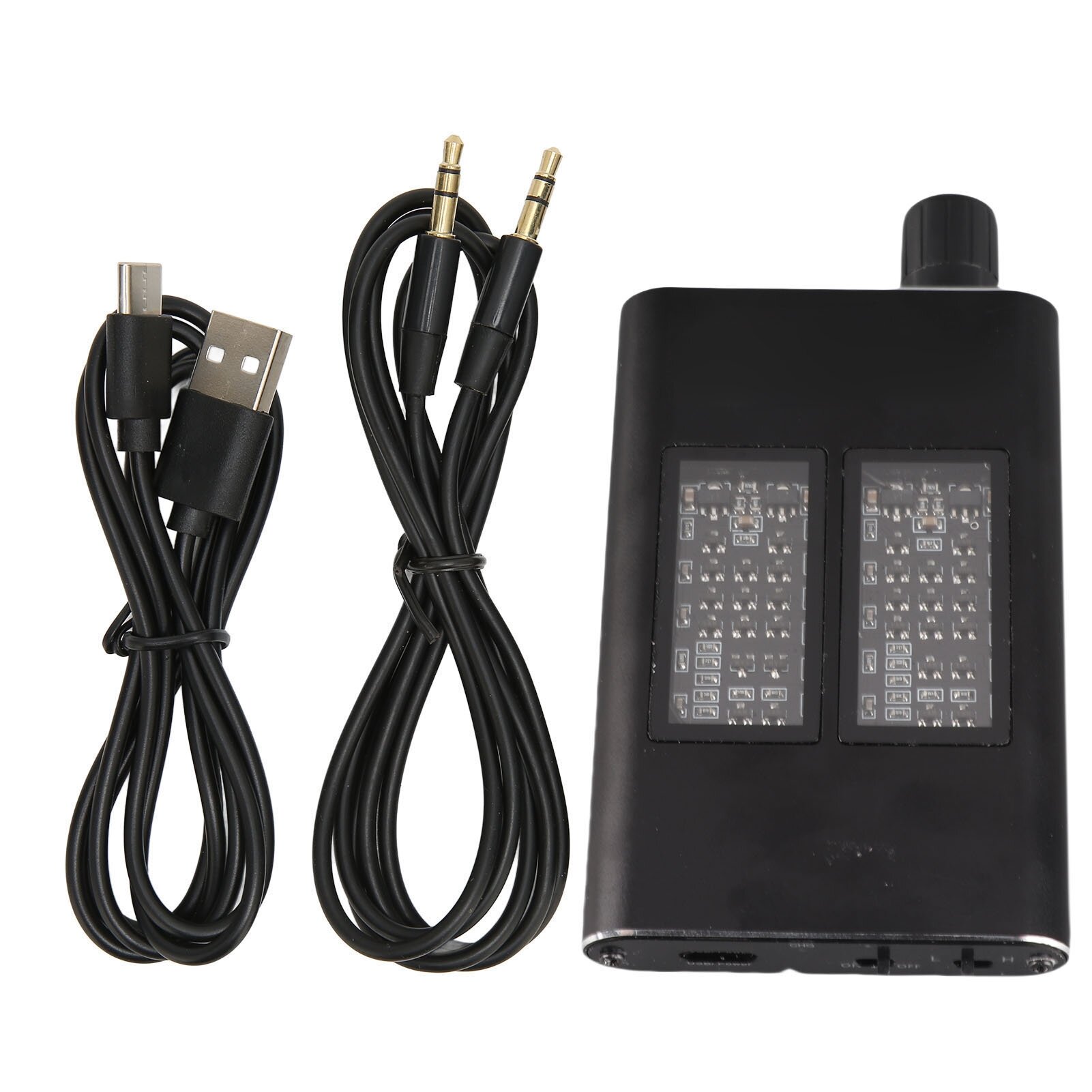 Усилитель для наушников 3,5 мм HiFi стерео, 2-ступенчатый переключатель усиления, перезаряжаемый, портативный усилитель для наушников, телефона, компьютера, MP3 и MP4.