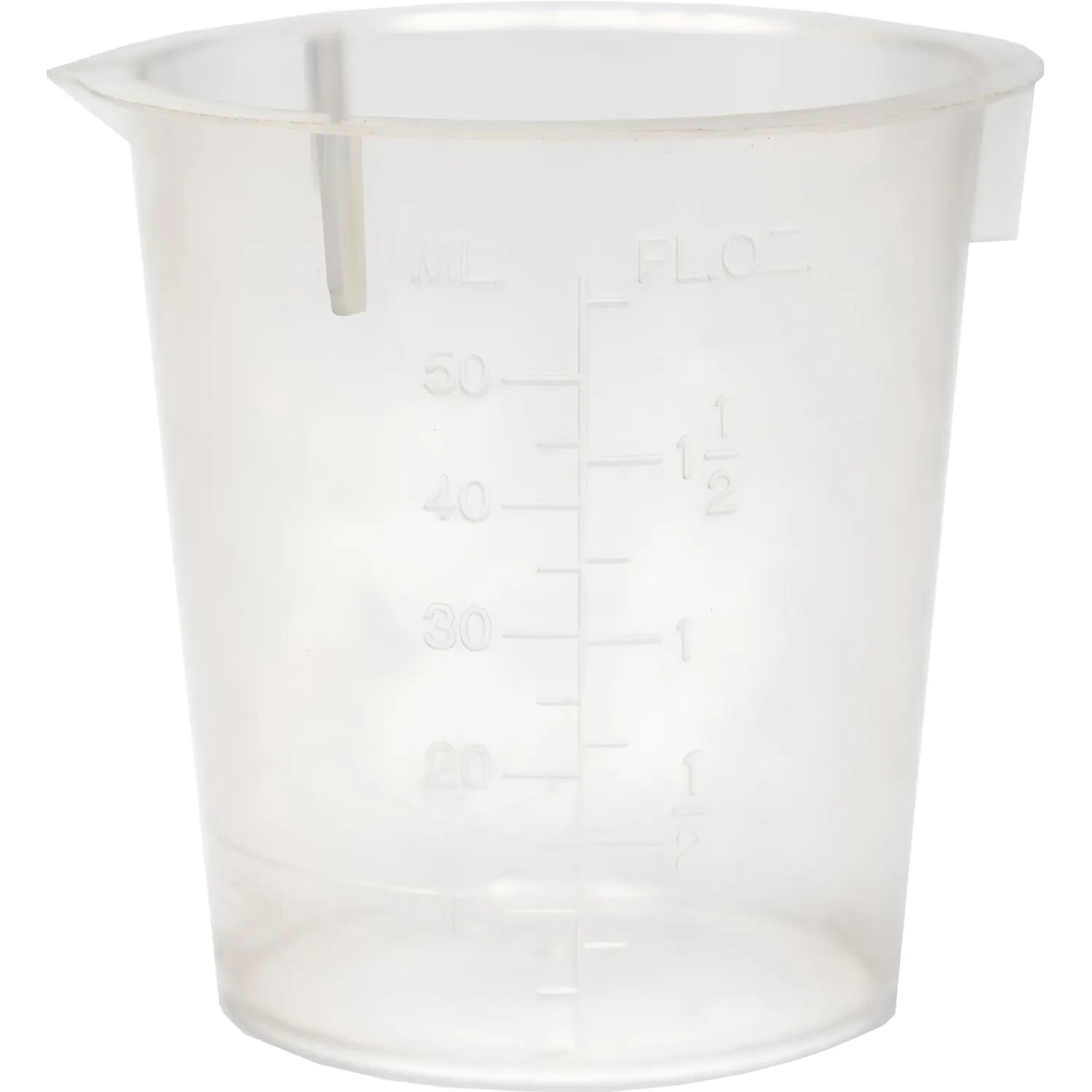 Стакан (мензурка)с носиком, градуир. п/п 50мл 11000103, 100шт/уп