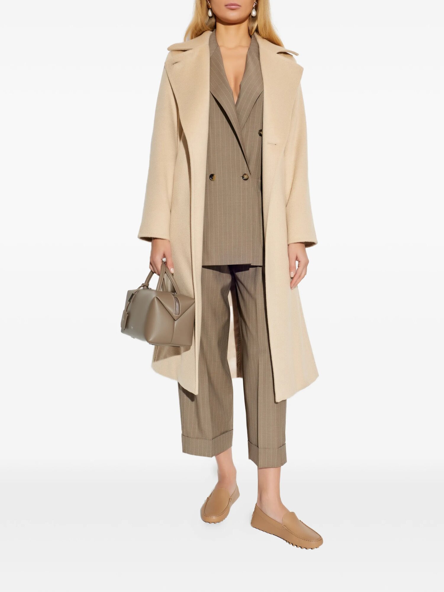 Пальто Max Mara, размер 44, разноцветный — фото 1