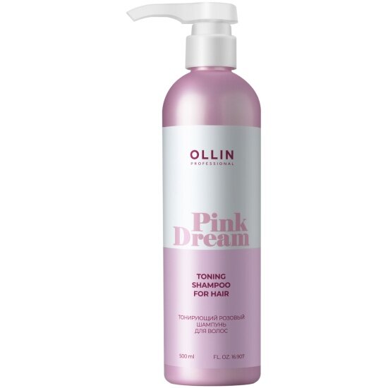 Тонирующий шампунь для волос Ollin Professional Pink Dream розовый, 500 мл