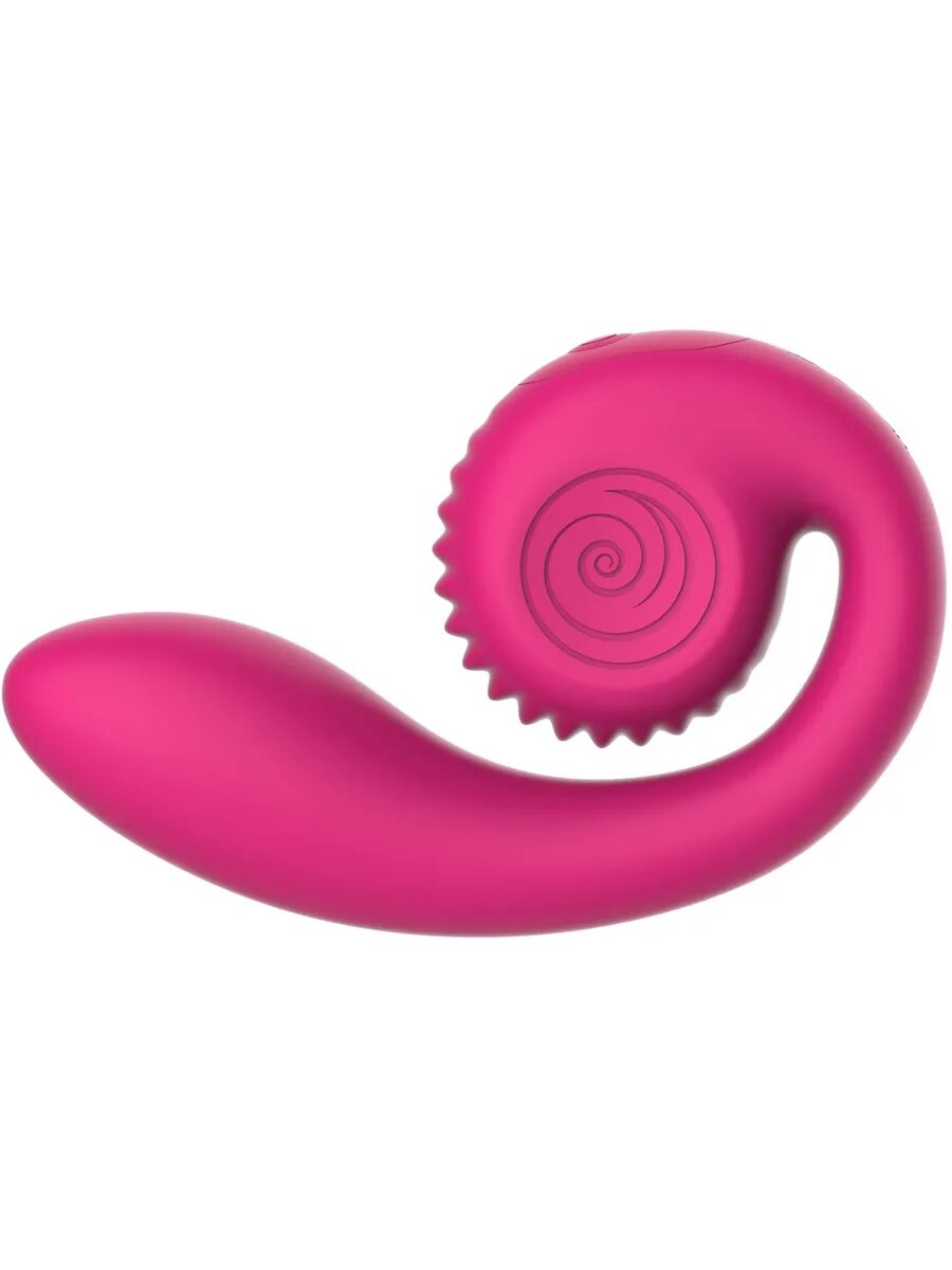 Вибратор SVibe "Gizi Lite", силикон, для точки G и клитора, розовый, 12 см