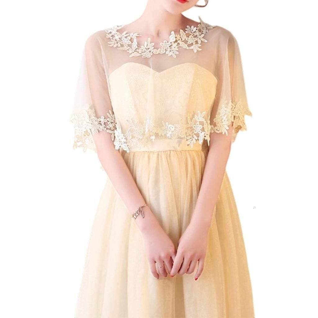 Ажурная накидка для свадьбы, Шампанское