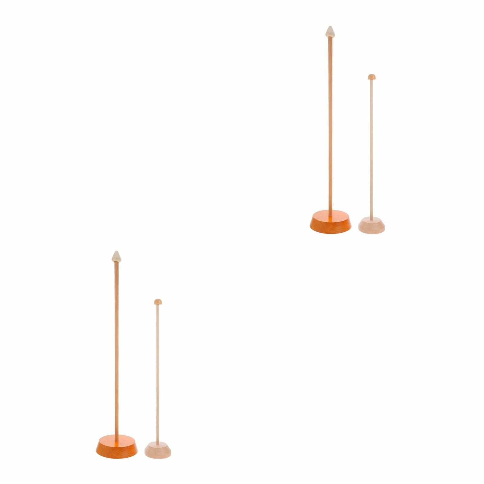 Деревянная настольная подставка для флагов 4 шт