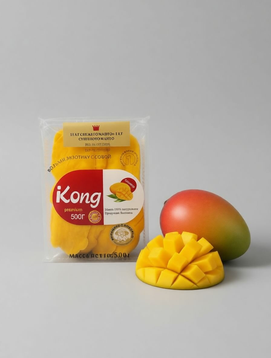 Манго сушеное без сахара полезные сушеные фрукты, сухофрукты, натуральный продукт 500г