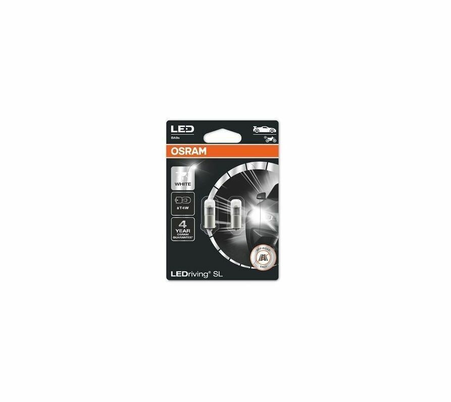 Лампа OSRAM LEDriving 3893DWP02B T4W BA9s 12 В 0,8Вт 6000K