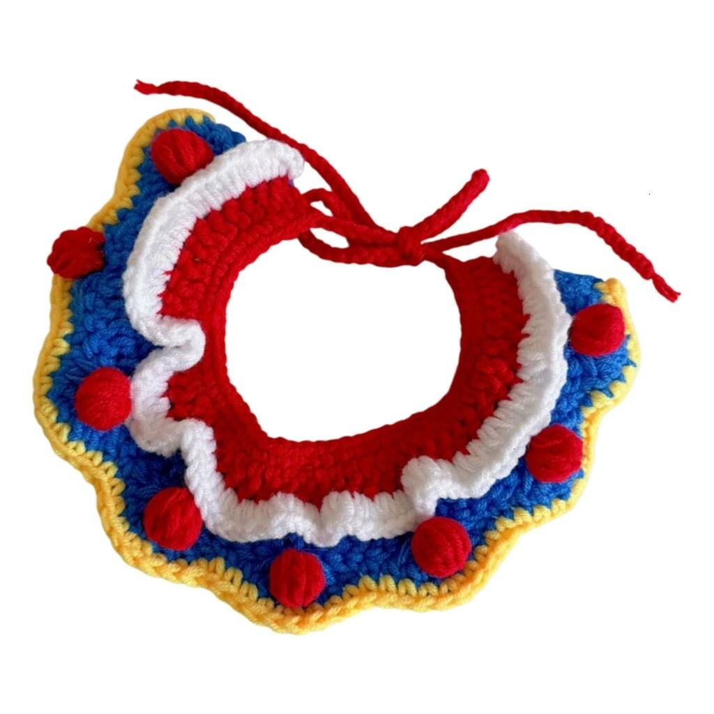 Вязаный ошейник для питомца, гипоаллергенный, с возможностью окрашивания, 6