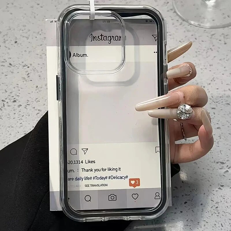 Прозрачный чехол для iPhone 16 Pro, цвет 1
