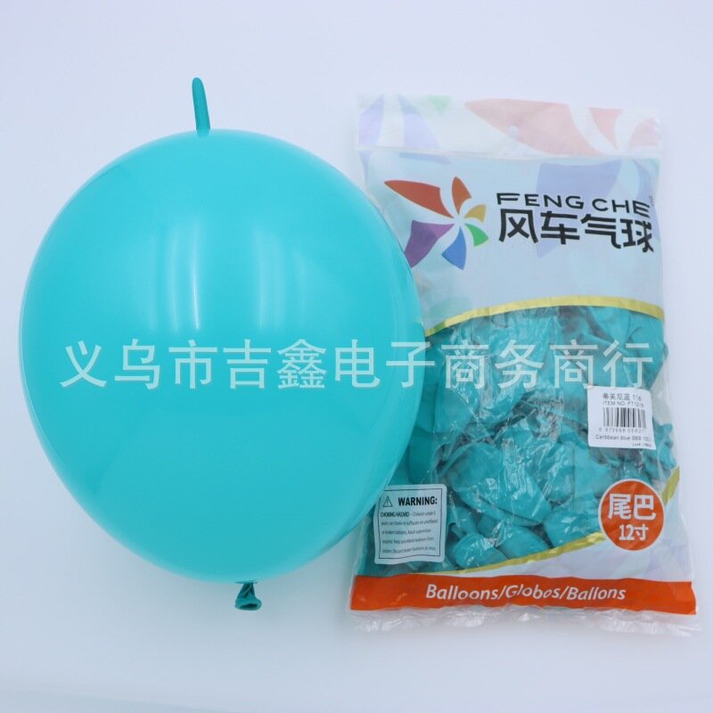 Вертушка 12inch хвостовиков шаров для свадьбы, дня рождения, украшения вечеринки, установка в торговом центре, утолщенные макаронные шары с игольчатым хвостом