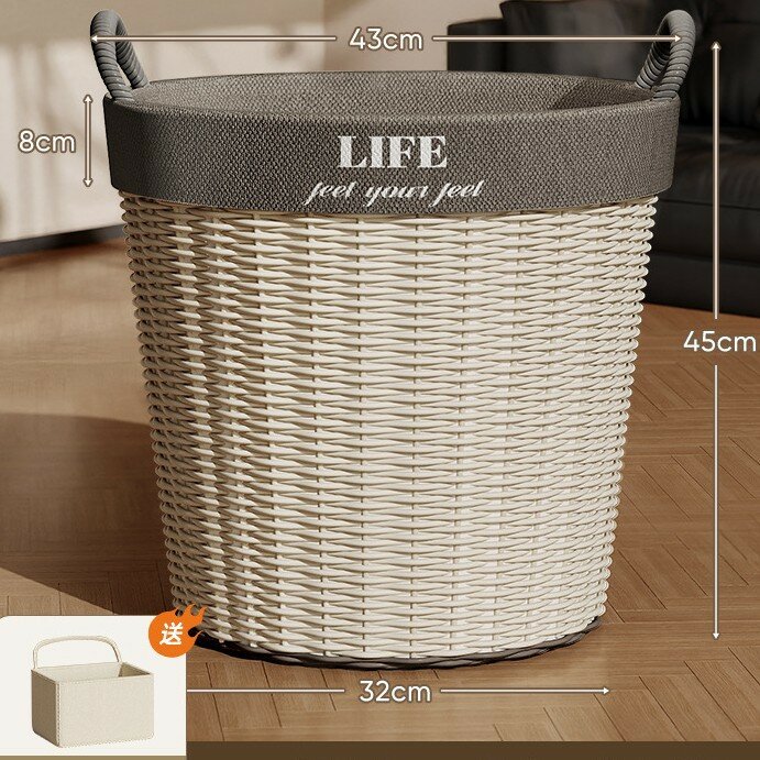 Новая большая корзина для грязного белья с широким отверстием для хранения одежды, большая вместимость для домашнего ванной комнаты