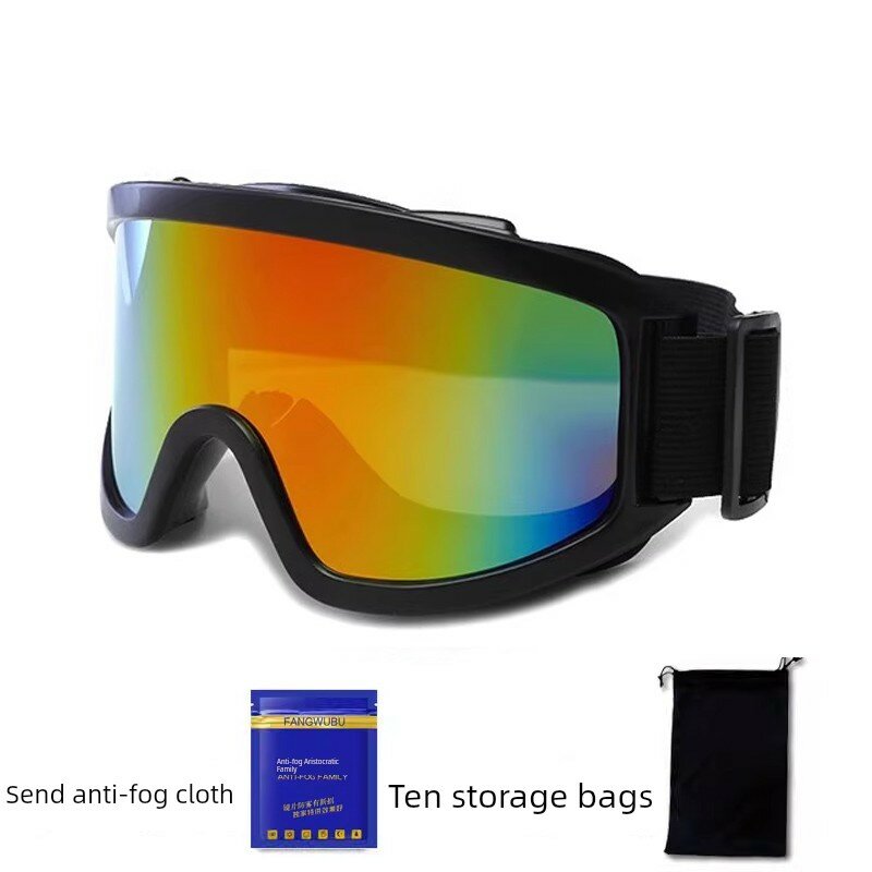 Лыжные очки для женщин, противотуманные сноубордические очки для мужчин, можно носить с диоптриями, ветрозащитные очки,