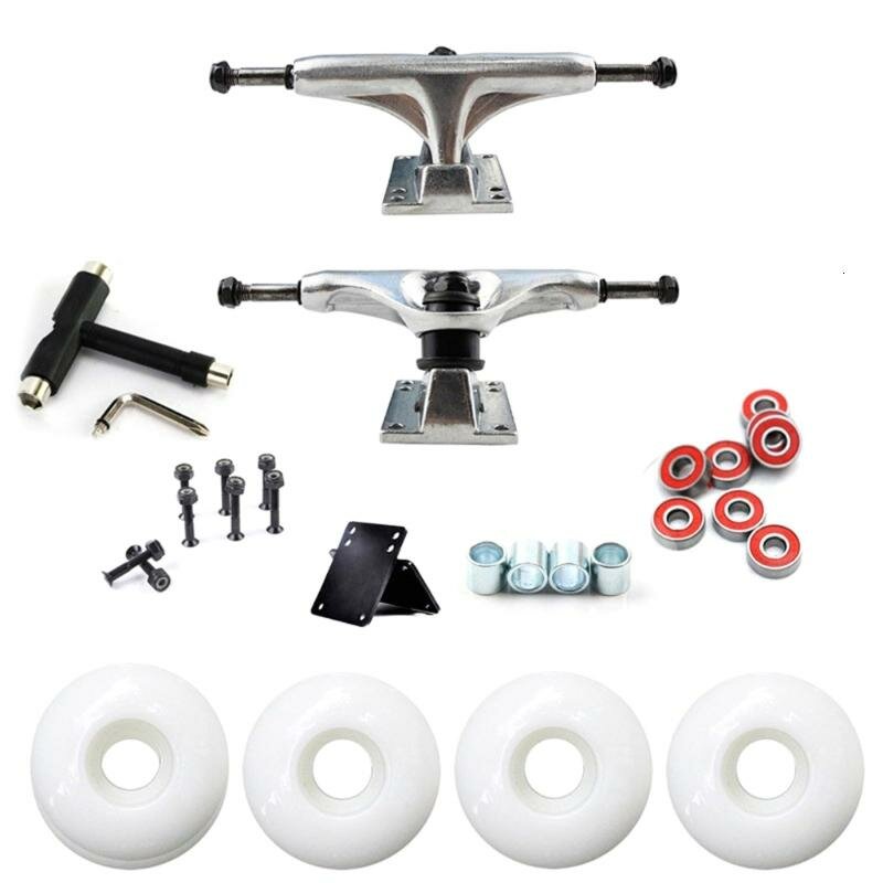 Двойные плинтусы для лонгборда, крепления, гравитационные литые задние, Серебристый кронштейн Черного цвета