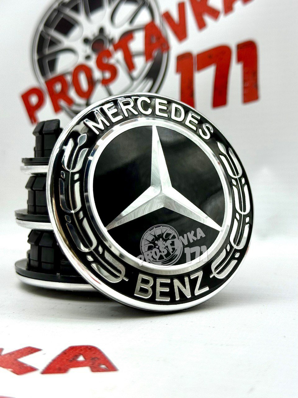 1шт Mercedes Benz 75/65/13 (BC-010) (BL/WR) колпачки диска