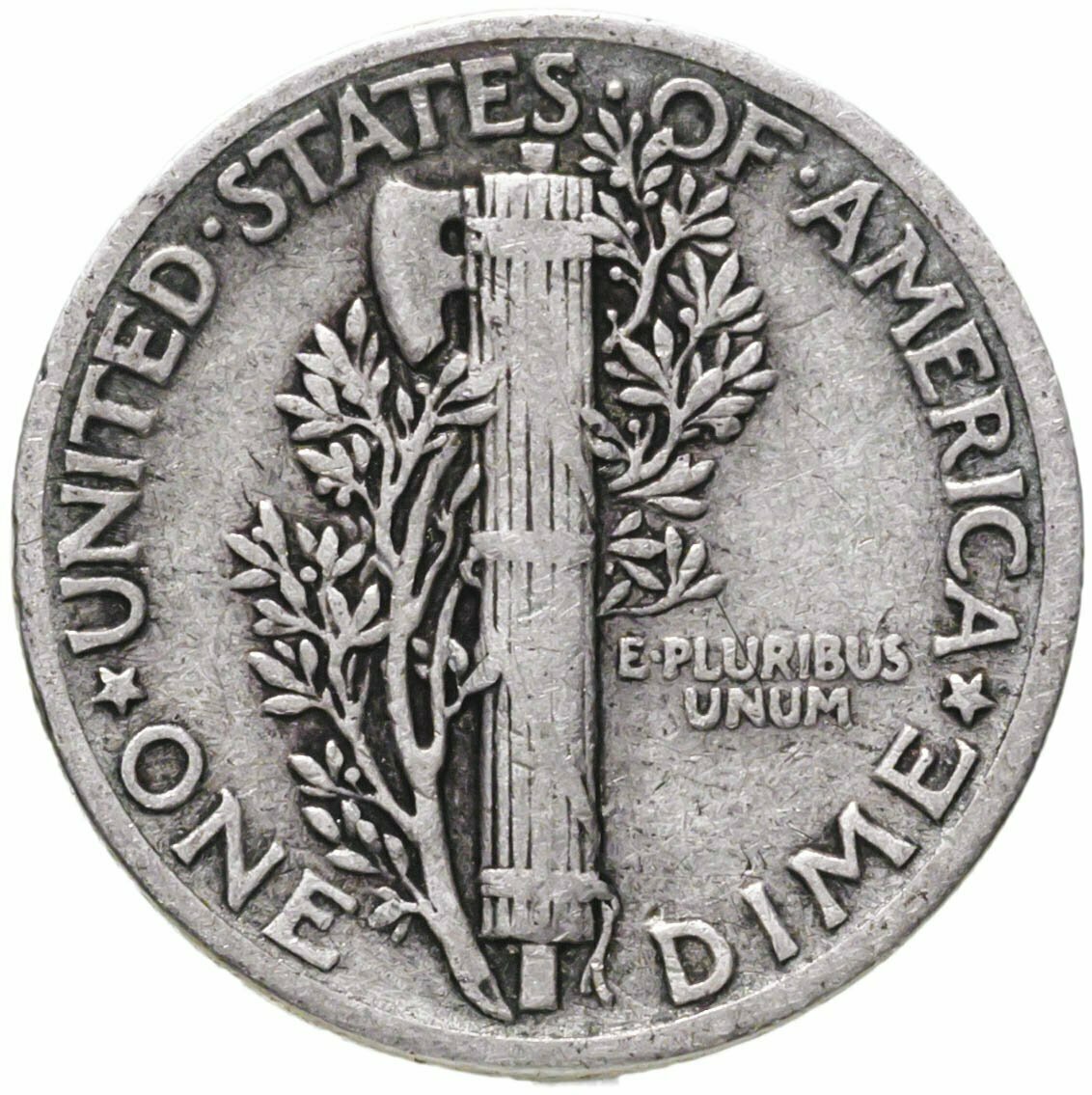 США 10 центов 1943, Серебро 900, в сохранности XF