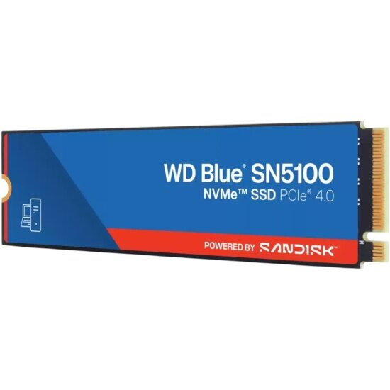 SSD диск M.2 2280 Western Digital Blue SN510 PCIe 4.0 x4 500GB (WDS500G5B0E)