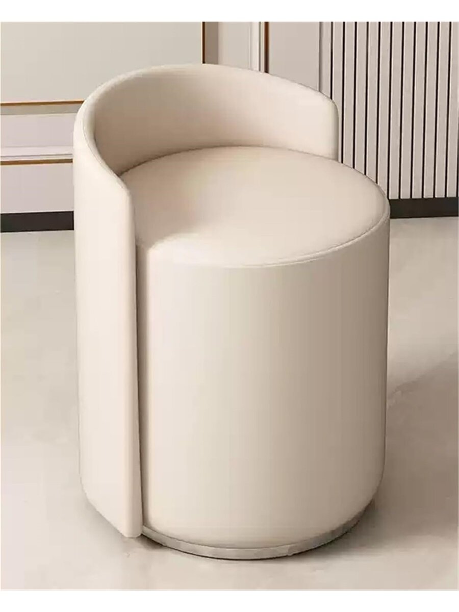 Стул, современный и простой круглый табурет, вращающийся на 360°, подходит для дома и офиса