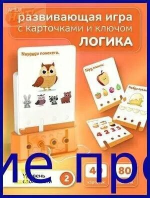 Логическая игра с ключом 80 заданий развивающая