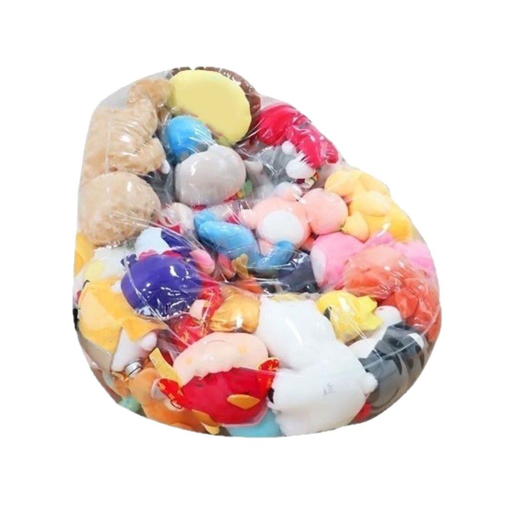 Очень большие прозрачные мешки для хранения Плюшевых животных, которые можно трансформировать в кресло-мешок