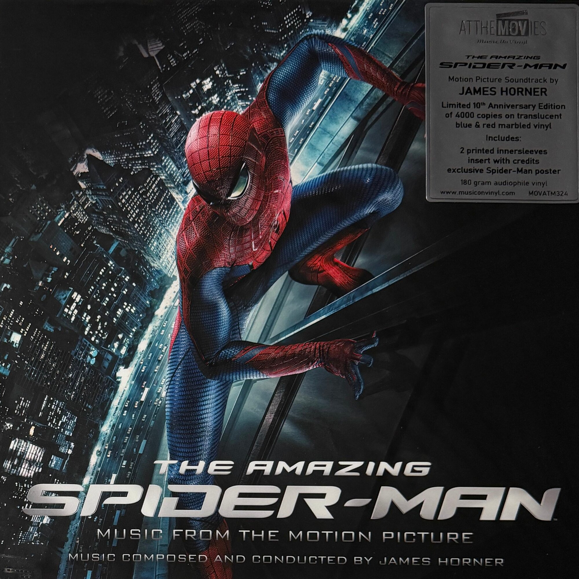 Виниловая пластинка The Amazing Spider-Man - Motion picture soundtrack 2LP Blue/Red