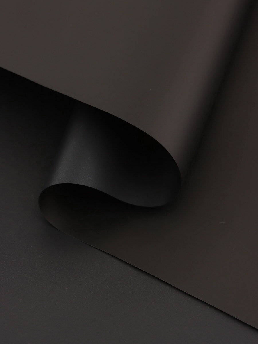 Пленка для цветов, матовая, черный, 0.57x30 м +-5 %, 50 мкм, тематика праздника: 8 марта