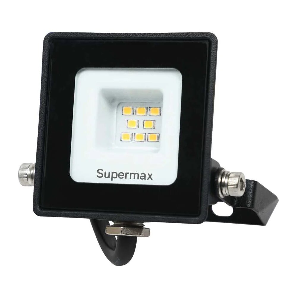 Прожектор светодиодный Supermax 20Вт 2000Лм IP65 6500К S_PR_LED_20, алюминиевый корпус, монтажная скоба