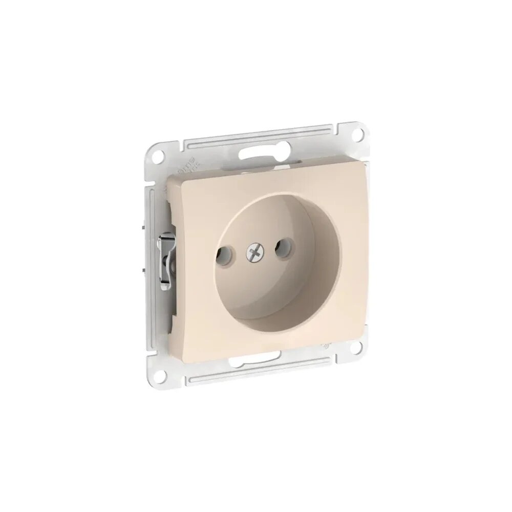 Розетка Systeme Electric GLOSSA без заземления, 16А, мех, быстрозажим. клем, Бежевый GSL000241S