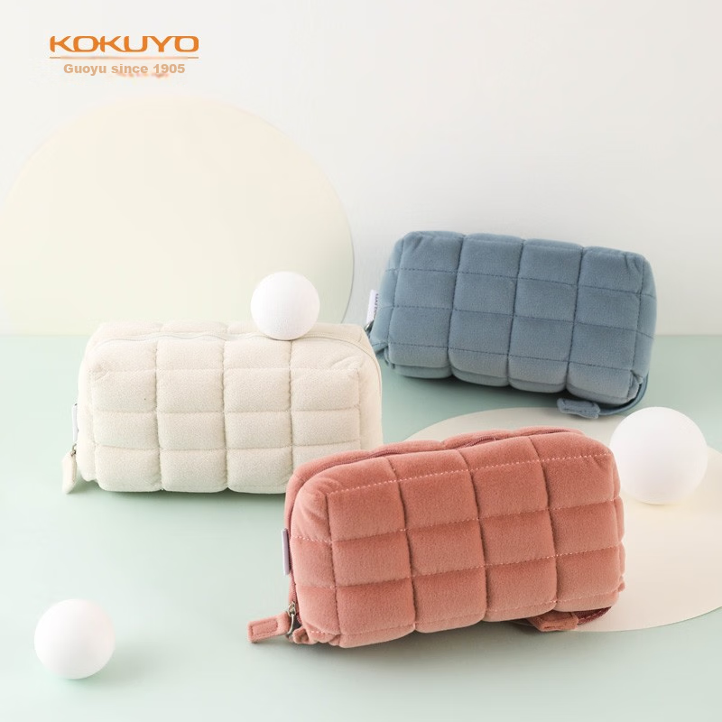 KOKUYO Student Office Storage Bag Pillow Case Polyester Canvas Pencil Case, розовый