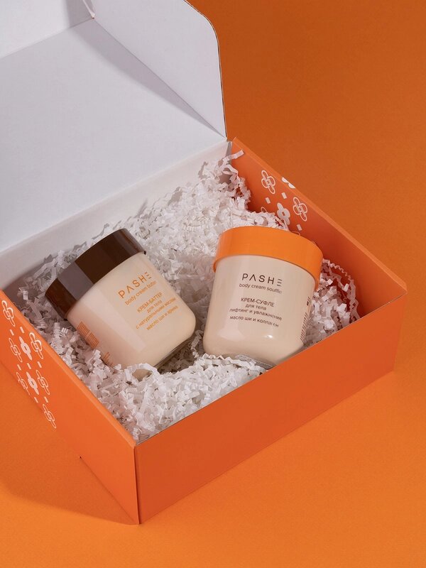 Подарочный набор для ухода за телом PASHE крем-баттер + крем-суфле