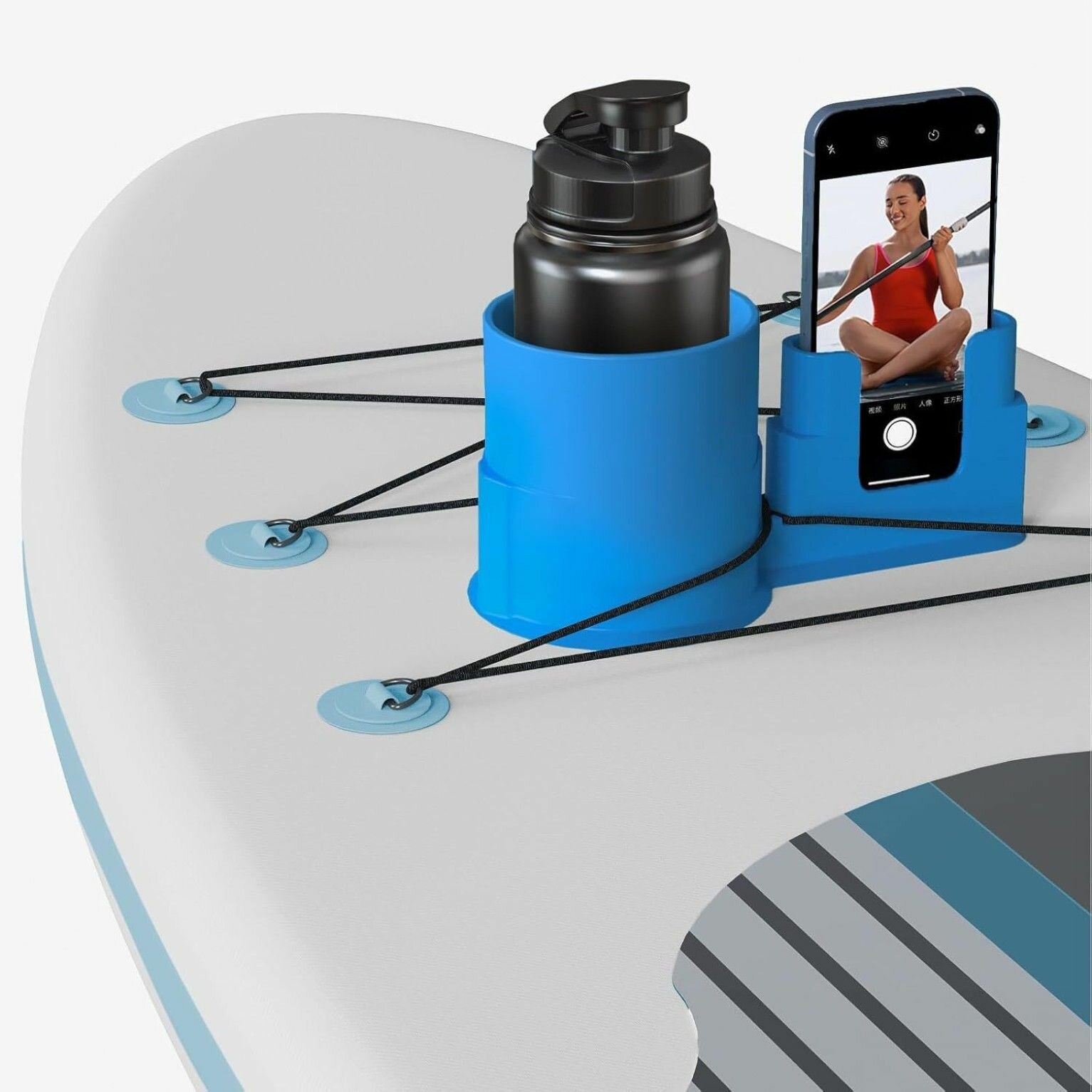 Эксклюзивный крепеж Dailyliff для смартфона и напитков на серфовую доску или каяк