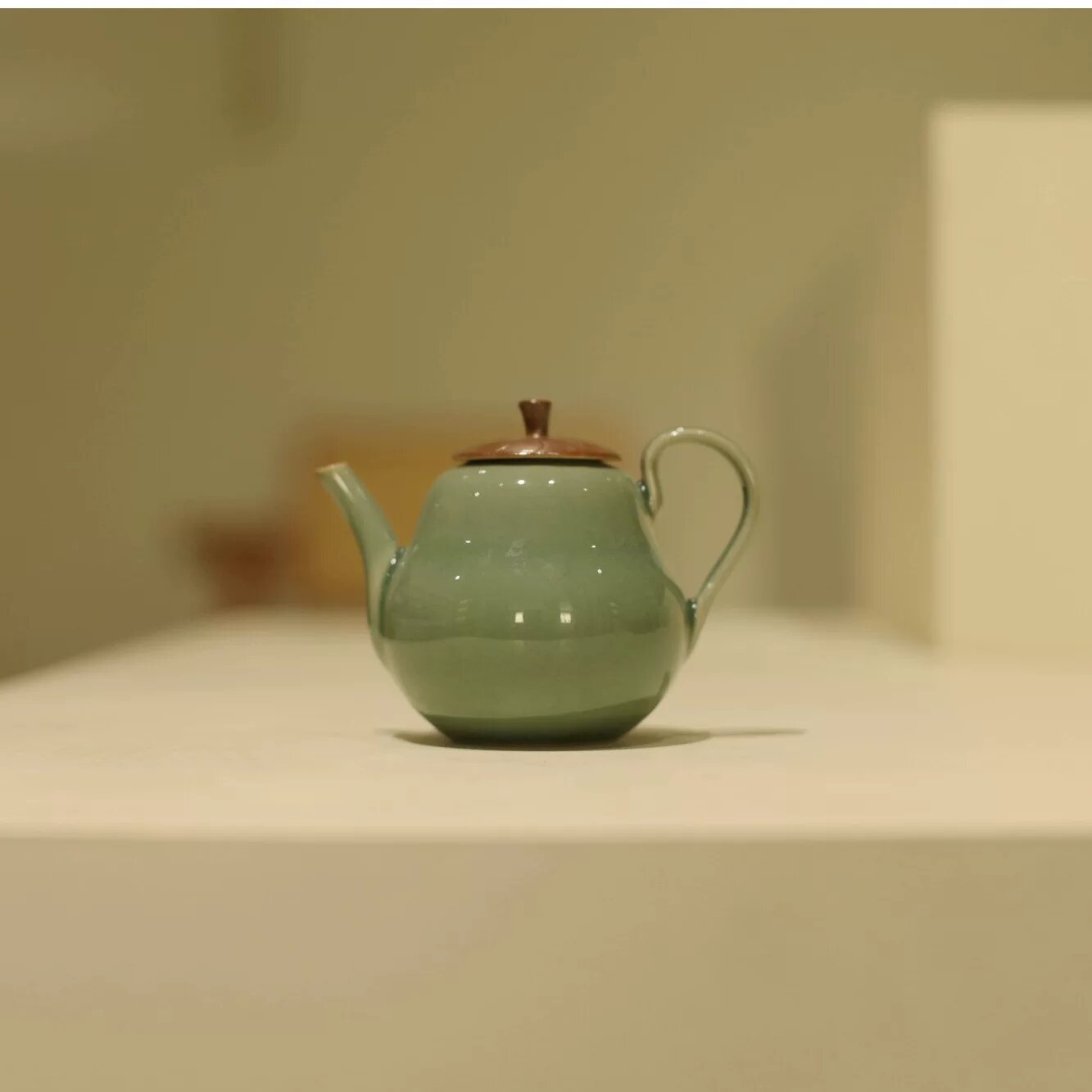 Ручная керамика Yueyao Celadon в форме тыквы, чайник на 100 мл, идеален для любителей чая