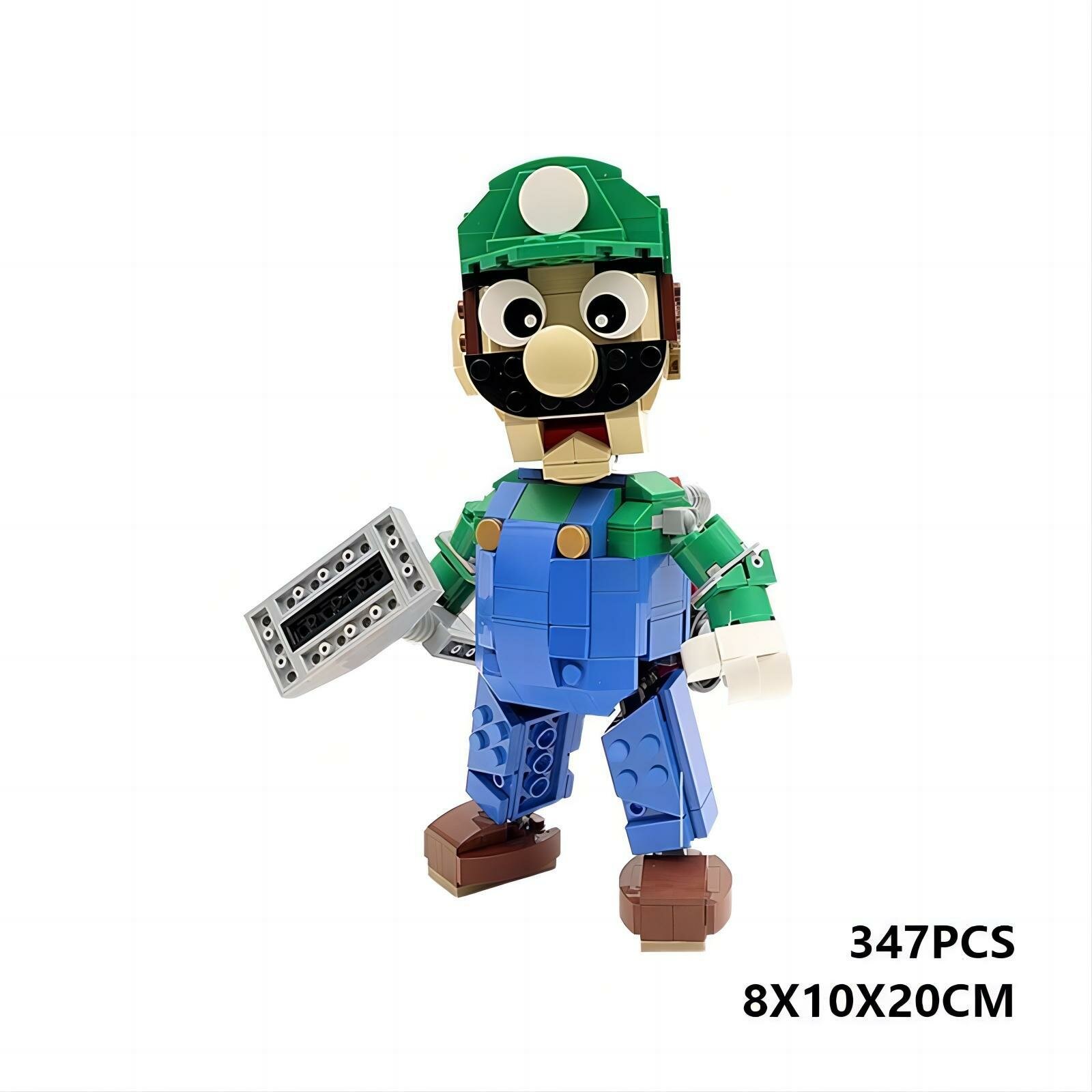 MOC строительные блоки игрушки творческая сборка Супер Марио игровой персонаж Луиджи 13506