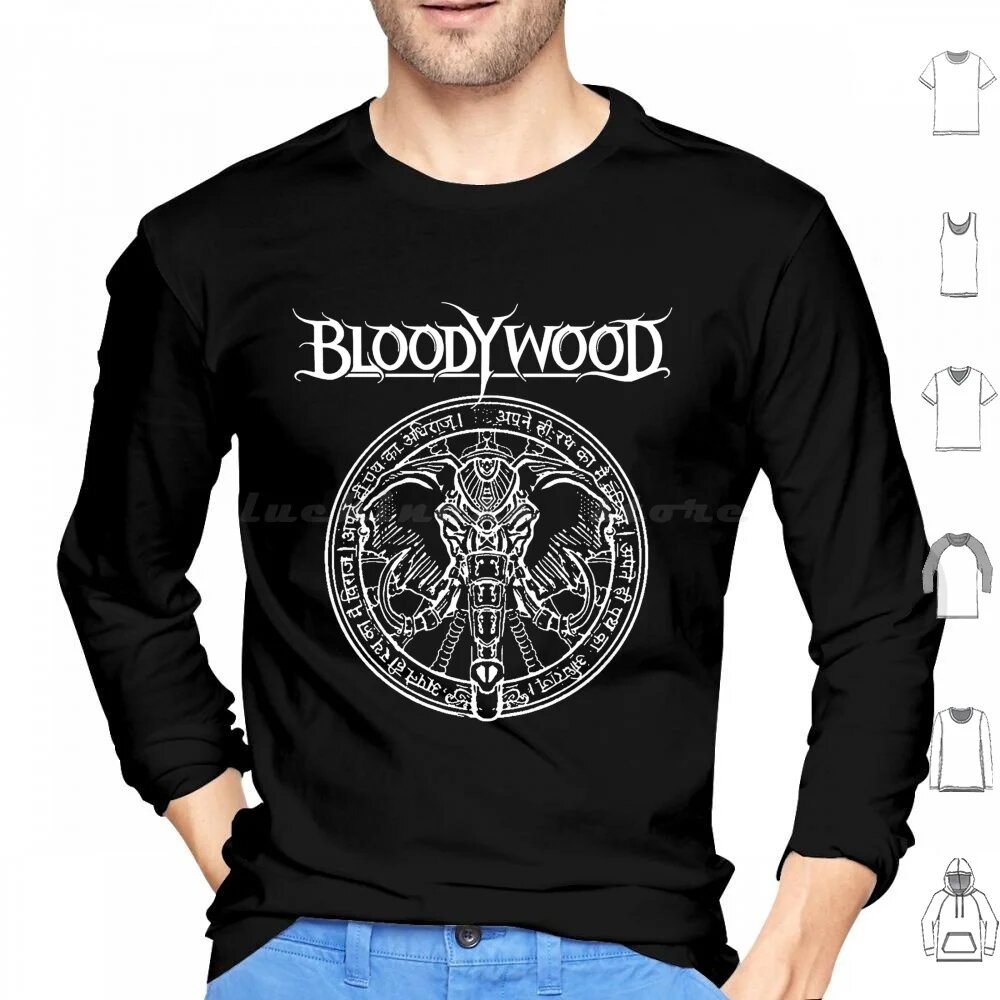 Черная хлопковая толстовка Bloodywood Nouveau, размер M