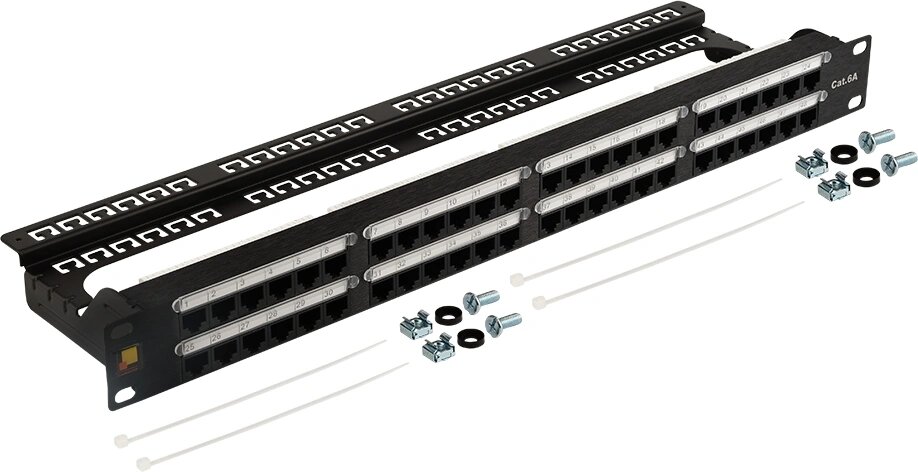 Патч-панель Lanmaster LAN-PPC48U6A 19 1U RJ45 кат.6A UTP