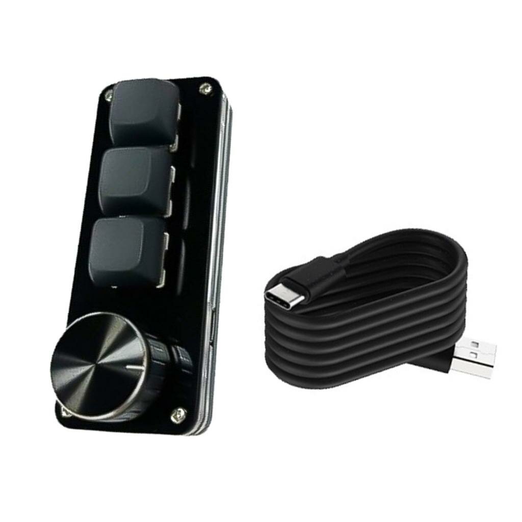 Механическая программируемая клавиатура 3/4/6/8 клавиш, 3 ключа