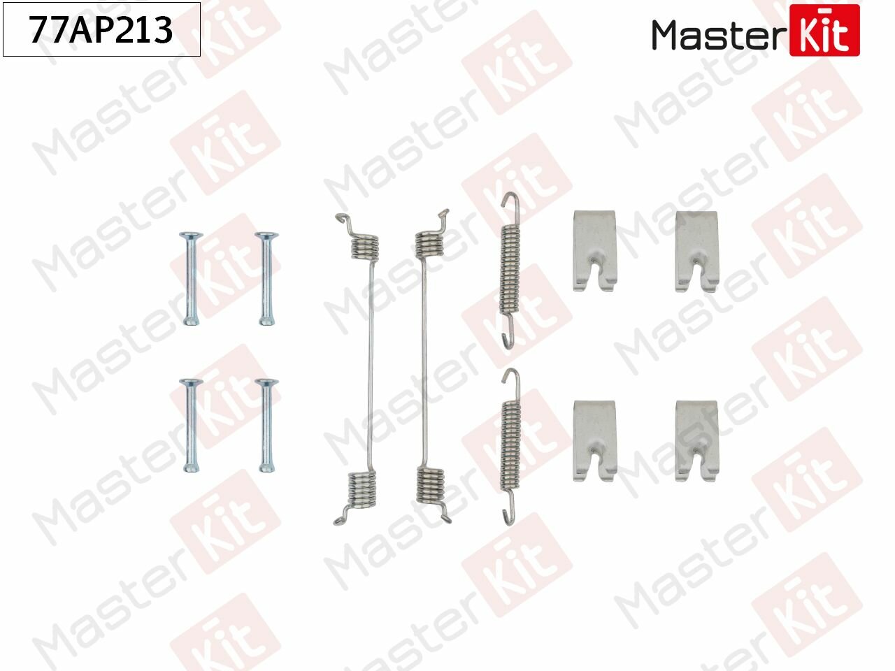 Комплект установочный барабанных колодок MASTERKIT 77AP213