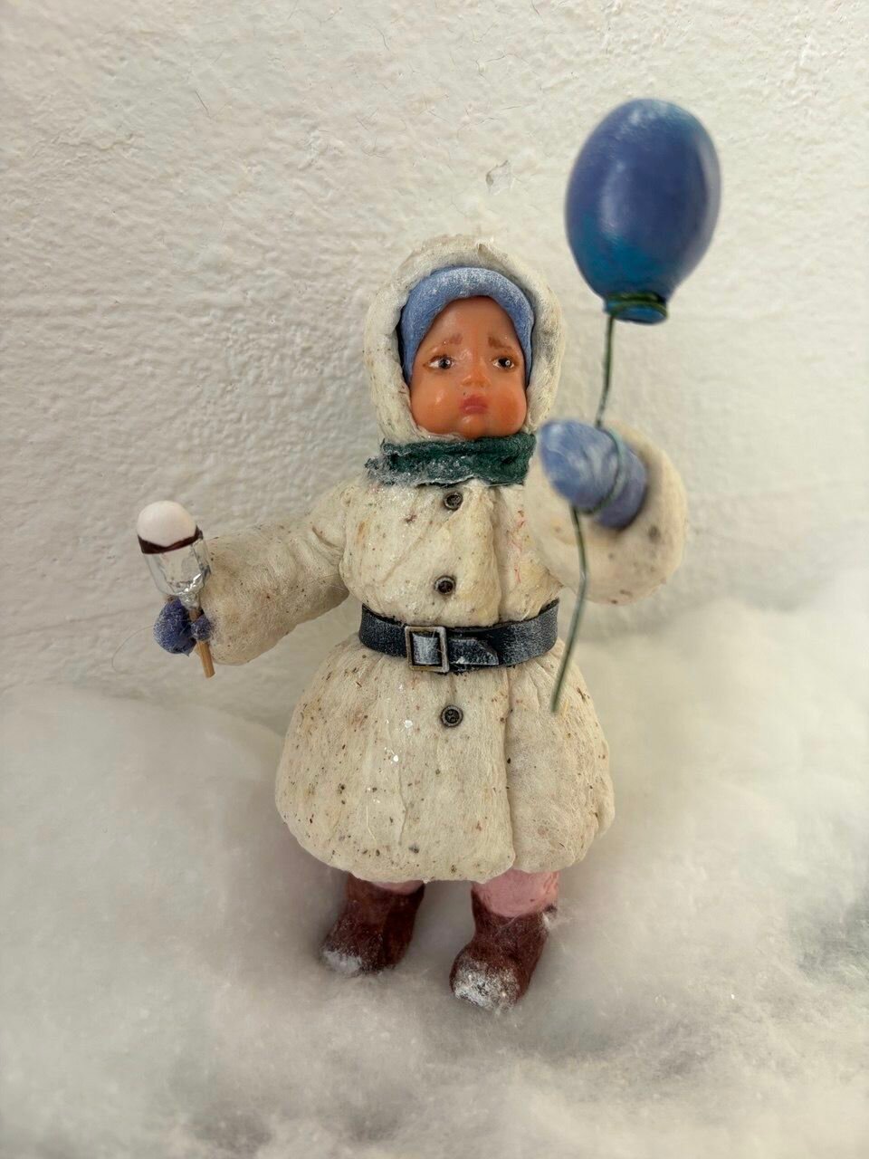 Ватная игрушка новогодняя