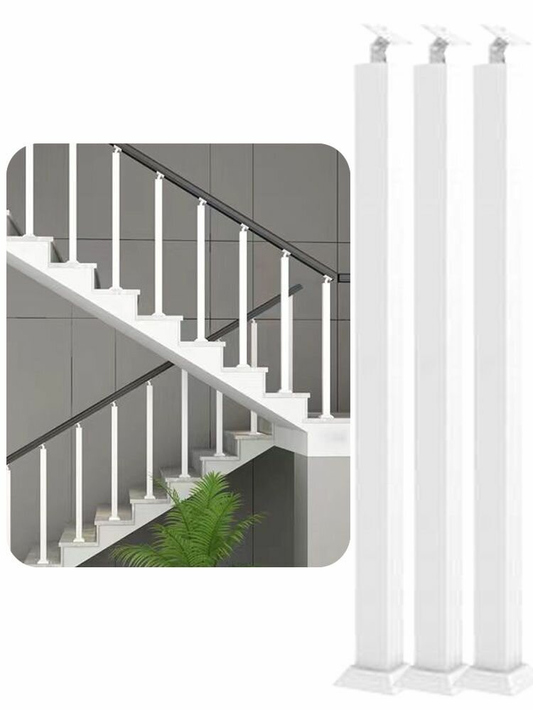 Кованые опоры черного цвета для перил, эксклюзивные металлические стойки с креплениями, предназначены для лестниц дома, лофта и крыльца