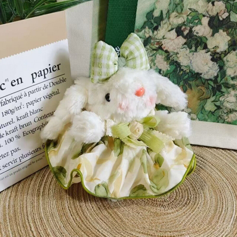 Креативный кулон в виде длинноухого кролика, милый плюшевый кролик с отвисшими ушами, брелок для девочек, подвеска для сумки
