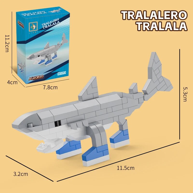 MINISO строительные блоки, акула, Цвет: M3210